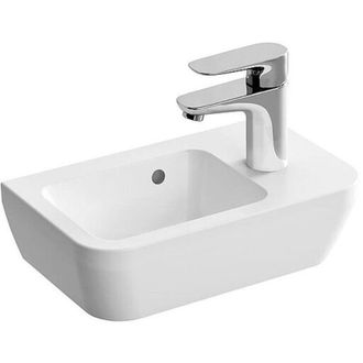 Vitra Handwaschbecken VitrA Integra, mit Hahnloch 370 x 220 mm, Hahnloch rechts, mit &Uuml;berlauf, wei&szlig; - 7091L003-0029