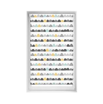 Blindecor Store occultant sans perçage Motif Blackout imprimé numérique Semilune 90 x 150 cm Taille du Tissu 87 x 145 cm