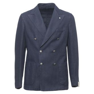 Lubiam Homme, Vestes, Bleu, Taille: M Veste Crois&eacute;e WSL