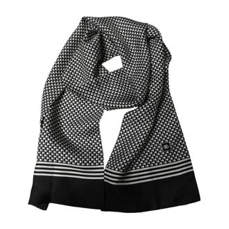 Dolce & Gabbana Foulard en twill &agrave; pois (70x70) - Homme - Accessoires - Noir - Taille: ONE Size