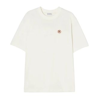 Burberry Homme, Tops, Blanc, Taille: S T-Chemises