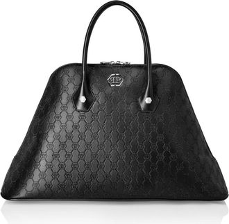 Philipp Plein Femme, Sacs, Noir, Taille: ONE Size Majestic Handbag Monogram Large