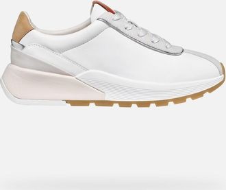 Geox Schuhe Metropoli Dame Wei&szlig;/hellgrau