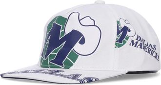 Mitchell & Ness NBA Dallas Mavericks Flache Schirmm&uuml;tze - - Accessories - Herren - Wei&szlig; - ONE SIZE