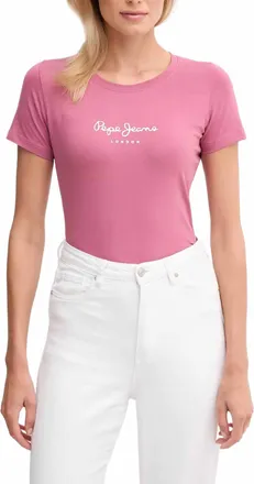 Pepe Jeans London Damen New Virginia Ss N T-Shirt, Rosa (Schieferrosa), S