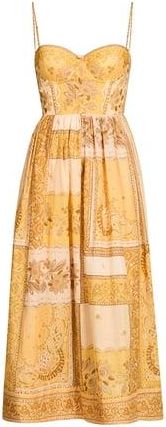 Zimmermann Robe midi en coton Lucky