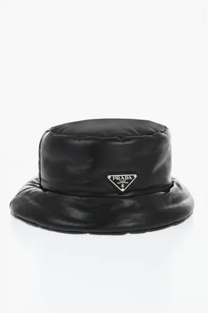 Prada Padded Leather Bucket Hat Prada