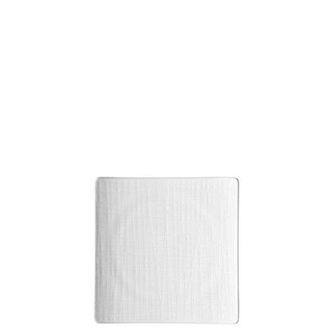 Rosenthal 11770-800001-16177 Mesh Teller, flach, quadratisch, 17 cm, wei&szlig;