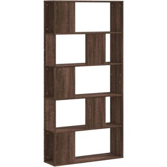 vidaXL B&uuml;cherregal 5 B&ouml;den Eichen-Optik 80,5x23,5x162,5 Holzwerkstoff vidaXL