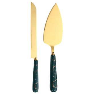 Cabilock Elegantes Tortenspatel-Set Tortenschneidemesser Und Perfekt F&uuml;r Hochzeits- Und Geburtstagsfeiern