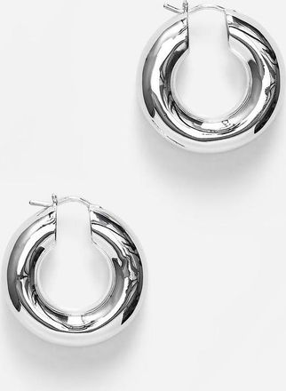 Arket Versilberte Hoops -Grau