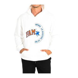 La Martina Cloud Dancer Man Oversized Baumwoll-Hoodie - - Sweatshirts & Hoodies - Herren - Wei&szlig; - M