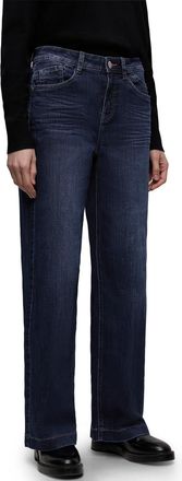 Street One Wide Leg Jeans Dark Blue Washed 26