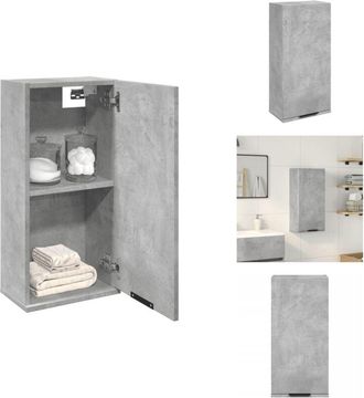 vidaXL Vidaxl - Armoire de salle de bain murale Gris b&eacute;ton 32x20x67 cm - Armoire De Salle De Bain - Armoires De Salle De Bain - Meuble De Salle De Bain