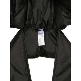 adidas Recycled Polyester Quilted Padded Hooded Scarf - Black