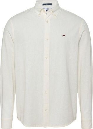 Tommy Jeans Herren Hemd aus Bio-Baumwolle und Leinen Regular Fit