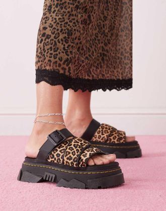 Dr. Martens Dr. Martens - Mattison - Slider mit Leopardenmuster-Bunt