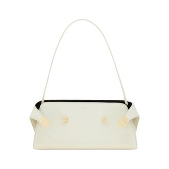 Ferragamo East-West Hug Schultertasche - - Bags - Damen - Beige - ONE SIZE