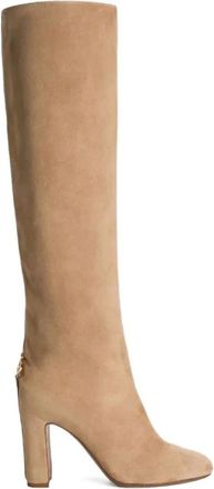 Dolce & Gabbana Femme, Chaussures, Gris, Taille: 38 1/2 EU Bottes Grises Colombe pour Femmes