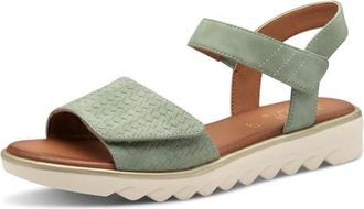 Jana Sableales pour Femmes Plates avec Fermeture Velcro Vegan, Vert (Sage), 38 EU
