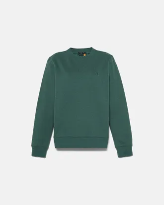 Timberland Exeter River Sweatshirt mit geb&uuml;rsteter R&uuml;ckseite und Rundhalsausschnitt f&uuml;r Damen in Dunkelgr&uuml;n, Damen, Gr&uuml;n, Gr&ouml;&szlig;e