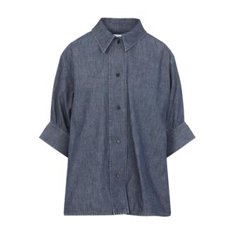 Jil Sander Boxy Baumwollhemd - - Blouses & Shirts - Damen - Blau - XS
