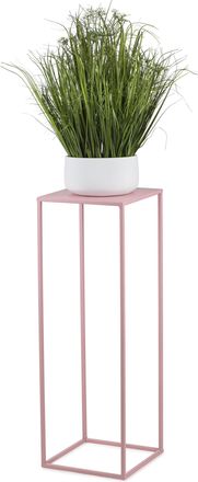 HowHomely Blumenständer Metall Rosa 70 cm Hoch - Solider und Robuster Blumenhocker Metall - Pflanzenständer für die Dekoration in Wohnzimmer Schlafzimmer oder B