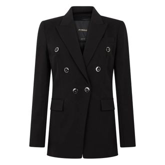 Pinko Zweireihiger Blazer - - Jackets - Damen - Schwarzk - L