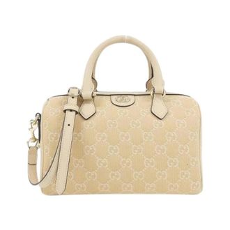 Gucci Pre-owned Ophidia GG Denim Boston Bag - - Pre-owned - Damen - Beige - ONE SIZE