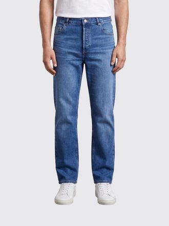A.P.C. A. P.C. Jean Fairfax en denim de coton &agrave; jambe droite et taille moyenne