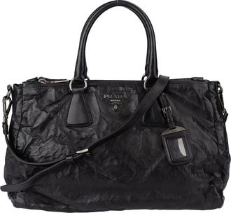 Prada Crossbody Bags - Prada Black Series Nappa Antique Vitello Handbag - Gr. unisize - in Schwarz - für Damen