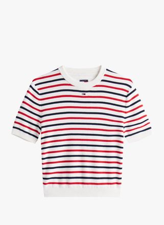 Tommy Hilfiger Pull ajust&eacute; &agrave; manches courtes