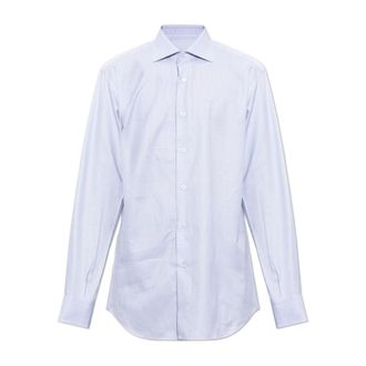 Brioni Pocket Shirt - - Shirts - Herren - Blau - L