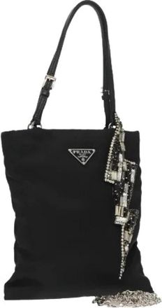 Prada Pre-owned Vintage Nylon Schultertasche - - Pre-owned - Damen - Schwarzk - ONE SIZE