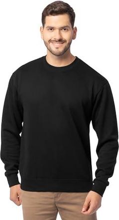 Fruit Of The Loom Mens Eversoft Fleece Sweatshirts & Hoodies, Sweatshirt-Black, 4X-Large