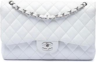Chanel Sac bandouli&egrave;re matelass&eacute; vintage pr&eacute;-poss&eacute;d&eacute; - Femme - Pre-owned - Blanc - Taille: ONE Size