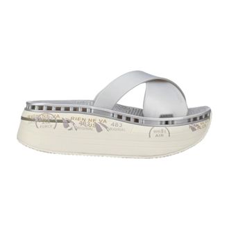 Premiata Femme, Chaussures, Gris, Taille: 40 EU Sandales Slides Cross Design