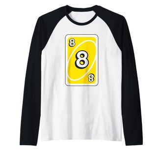 Uno Halloween Gelb 8 Karten Raglan