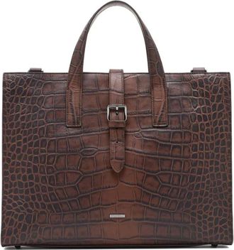 Emporio Armani Homme, Sacs, Brun, Taille: ONE Size Sac fourre-tout élégant pour un usage quotidien