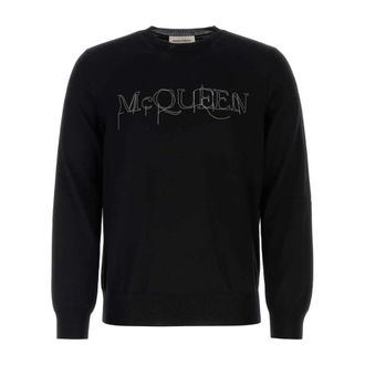 Alexander McQueen Herren, Strickwaren, Schwarzk, MGr&ouml;&szlig;e