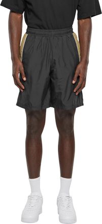 Urban Classics Herren Shorts Piped Track Shorts, Kurze Trainingshose für Männer, Loose Fit, Knielang, Größen S - 5XL