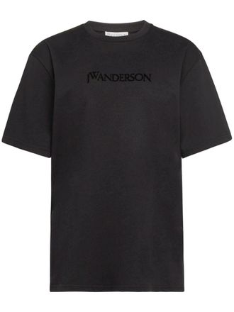 J.W.Anderson t-shirt à logo brodé - Noir