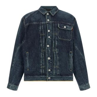 Undercover Stone-Washed Denim Jacket - - Jackets - Herren - Blau - XL