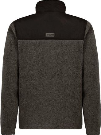 Sublevel Fleecejacke Herren Teddyfleecejacke mit Brusttasche und Stehkr Fleecejacke Outdoorjacke Kuscheljacke