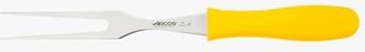 Arcos Tranchiergabel Edelstahl Nitrum 180 mm - Perfekt f&uuml;r Fleisch - Gelber Polypropylen-Griff - Serie 2900