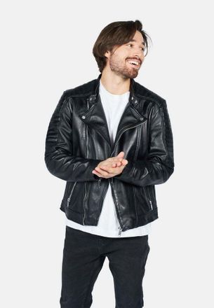 Freaky Nation Lederjacke Crossover-FN