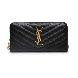 Saint Laurent Cassandre Matelass&eacute; Zip Around Portemonnaie - - Accessories - Damen - Schwarzk - ONE SIZE