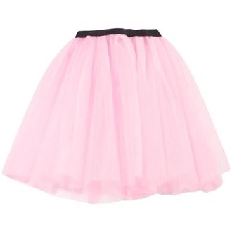 Generic Jupe tutu en tulle &eacute;lastique pour fille - Jupe courte en tulle - Multicouche - Jupe de danse trap&egrave;ze pour enfants - Style r&eacute;tro rockabilly, rose clair