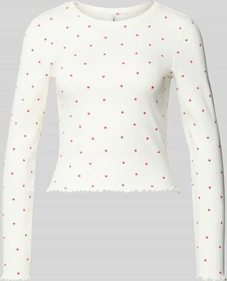 Only Slim Fit Langarmshirt aus Bio-Baumwoll-Mix Modell FENJA