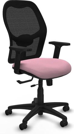 Piqueras y Crespo Rosa Schreibtischstuhl mit 2D-Armen, h&ouml;henverstellbare Lendenwirbelst&uuml;tze, ausgestattet mit Syncro/Traslack und Schneideschaum, mit Parkettrollen, Sch